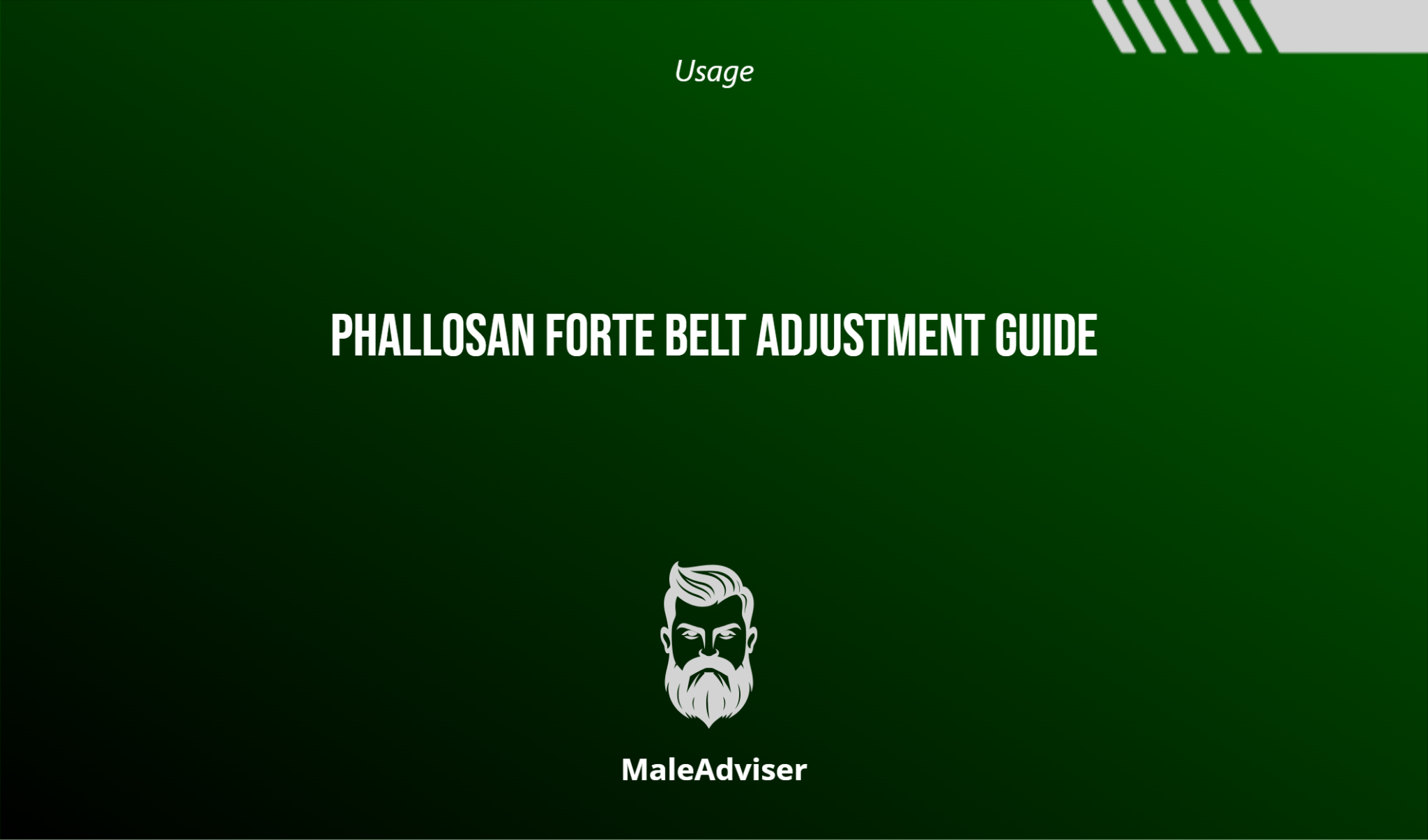 Phallosan Forte Belt Adjustment Guide